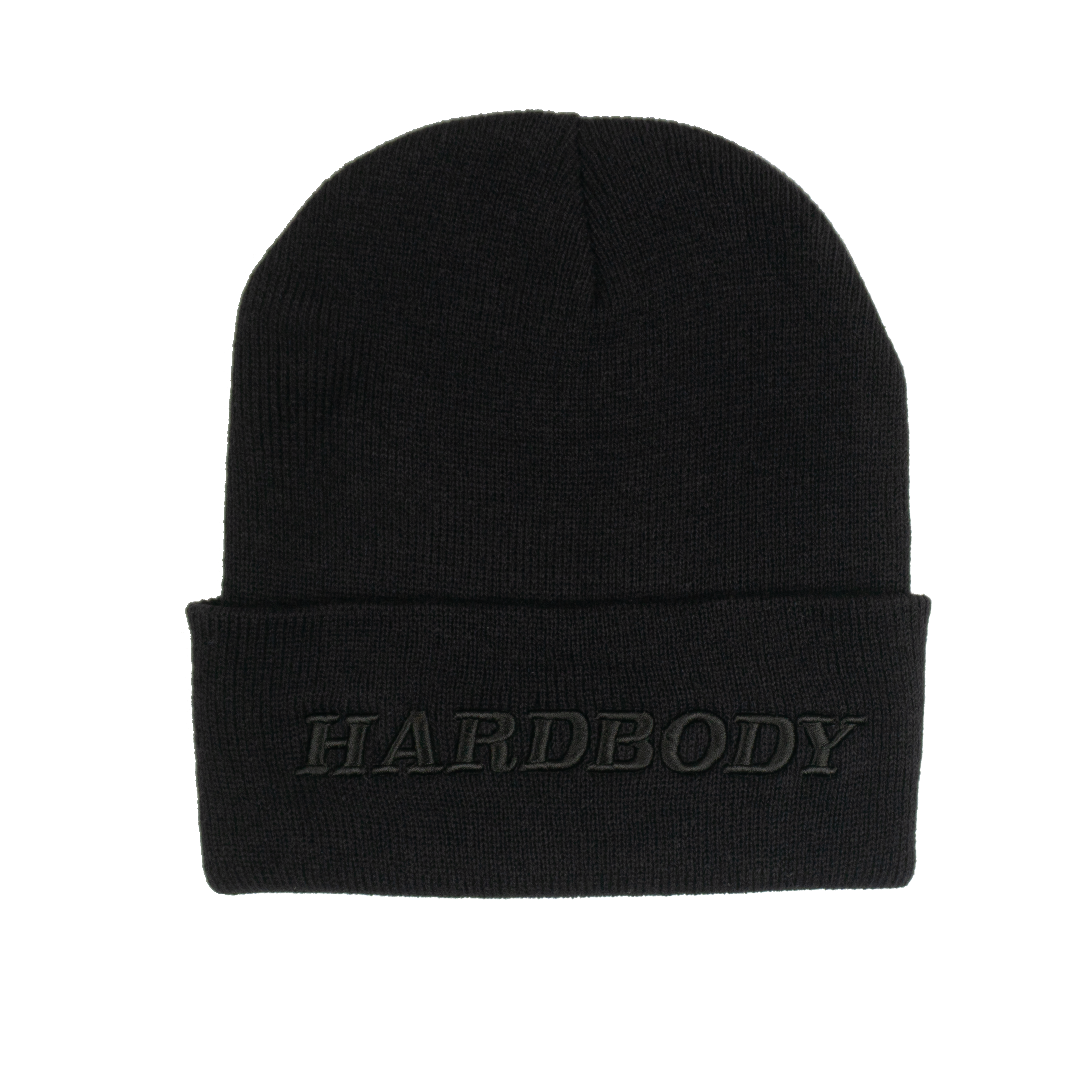 OG LOGO BEANIE - BLACK/ BLACK – HARDBODY